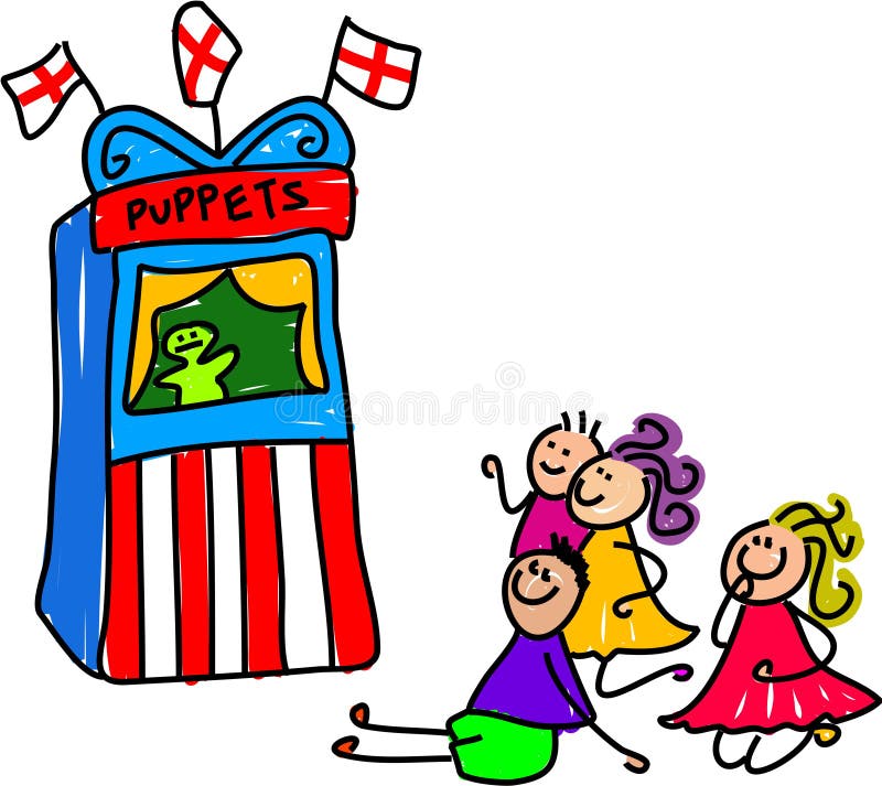 Puppet show stock illustration. Illustration of vacation - 752925