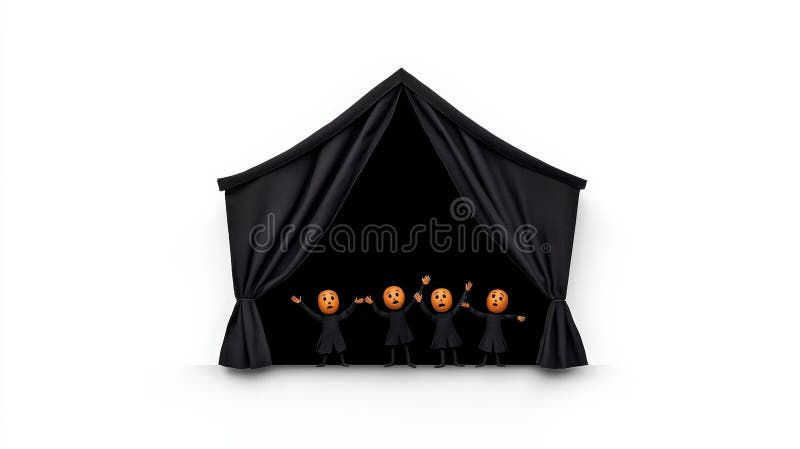 Puppet Show Stage Background Stock Illustrations – 630 Puppet Show ...