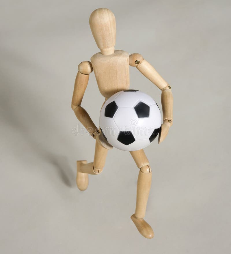 A Puppet with a Soccer Ball Stock Image - Image of football, strong ...