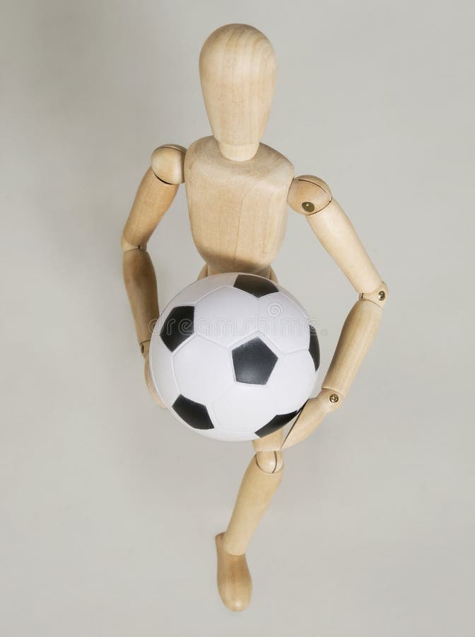 A Puppet with a Soccer Ball Stock Image - Image of football, strong ...