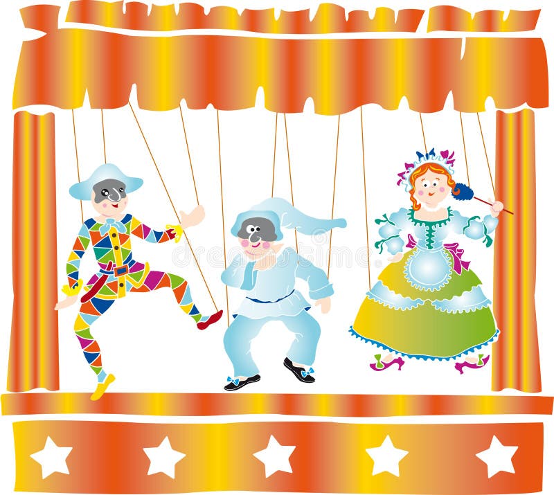 Puppet Show Cartoon