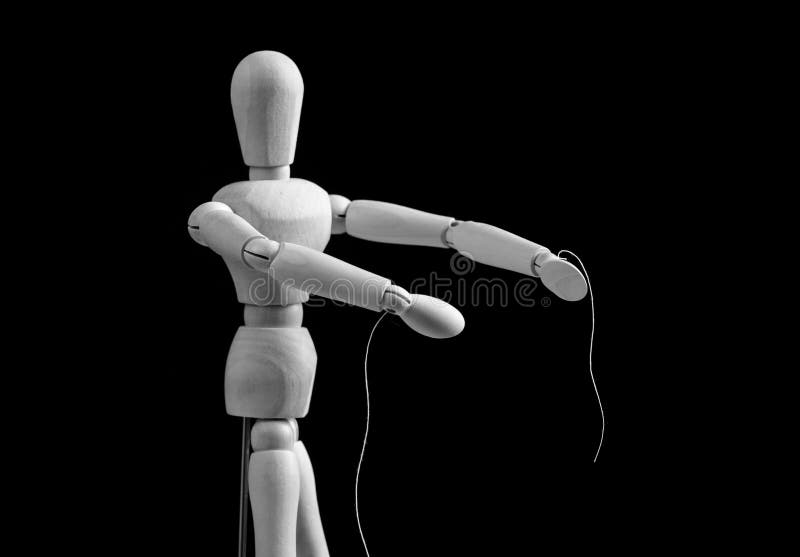 Puppet Under Manipulation Control Concept Stock Photo - Image of bossy ...