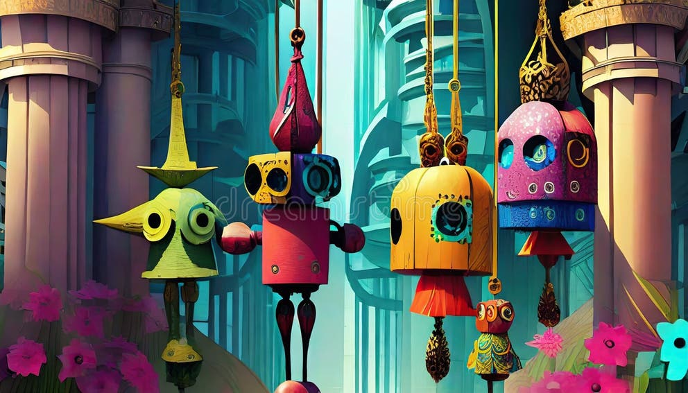 Puppet warehouse stock illustration. Illustration of stage - 317065530