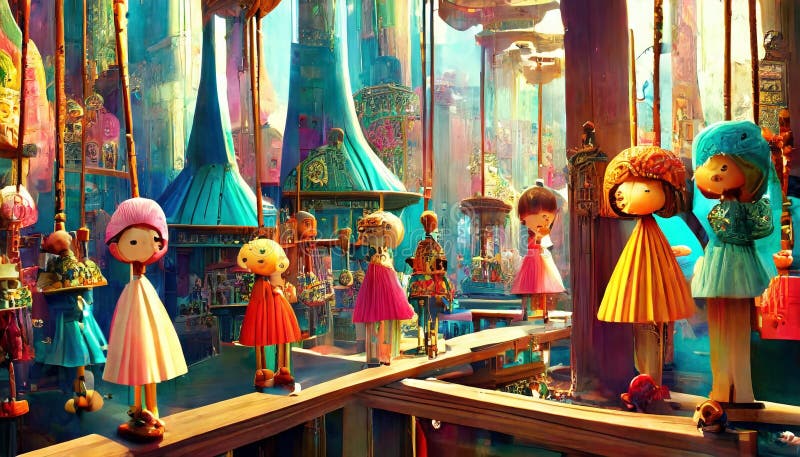 Puppet warehouse stock illustration. Illustration of background - 317065548