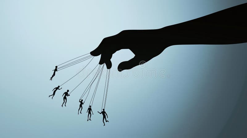 Puppeteer Concept of Control and Manipulation Stock Image - Image of ...