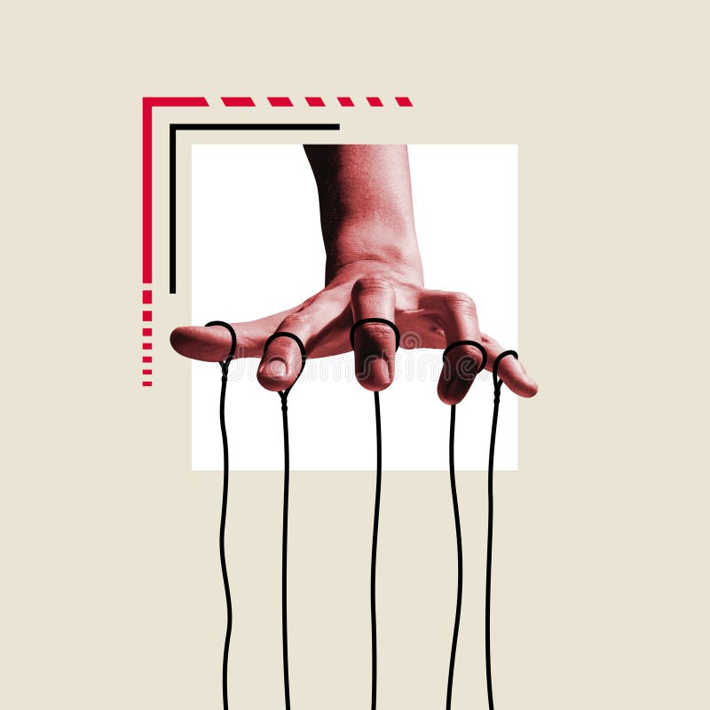 Manipulation and Control Over People. Concept Stock Image - Image of ...