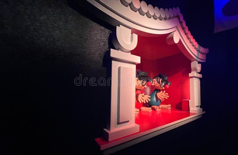 Puppets in a Festive Colourful Circus Show Stock Photo - Image of ...