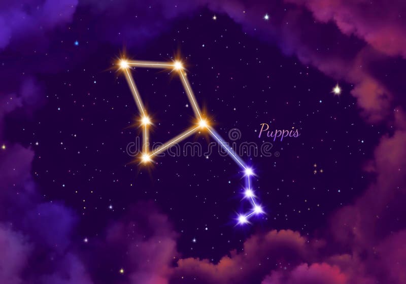 Illustration Image of the Constellation Puppis Stock Illustration ...