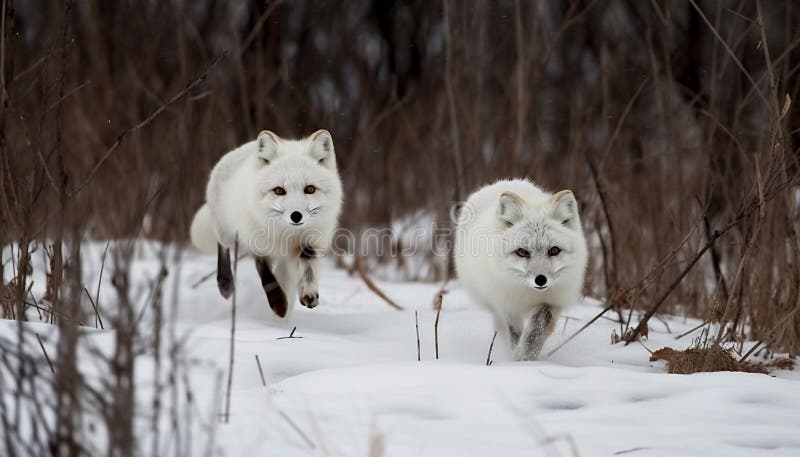 Puppy and Cub Playing, Surrounded by Nature Beauty Generated by AI ...