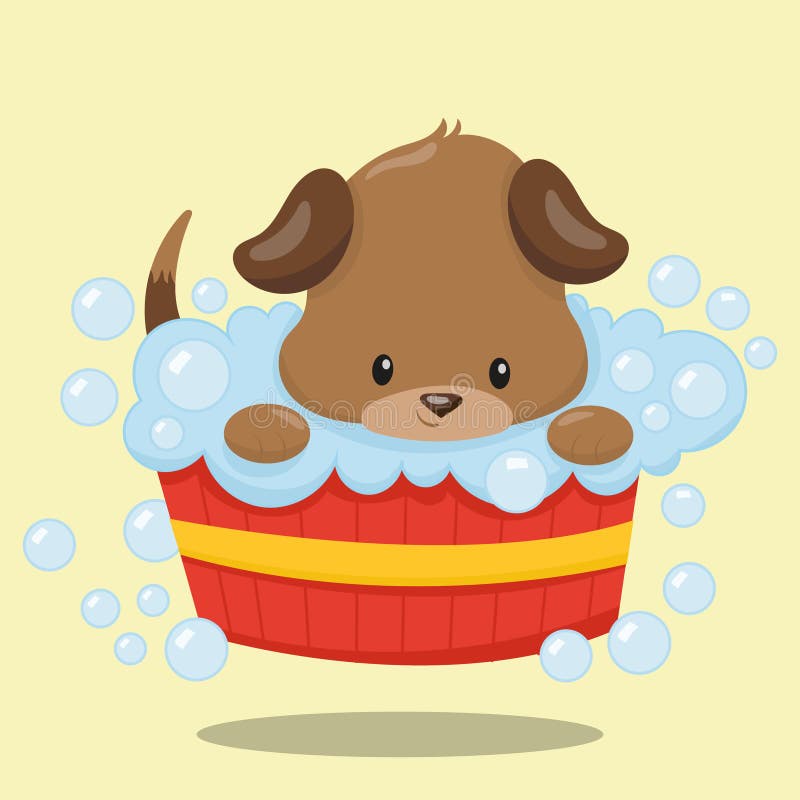 Dog Bathing Cartoon Stock Illustrations – 467 Dog Bathing Cartoon Stock ...