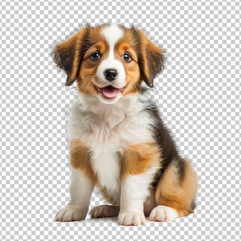 Puppy Dog Isolated on Transparent Background PNG Stock Photo ...