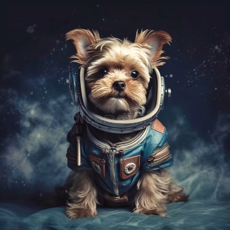A Puppy Dressed As a Rocket Launcher Stock Photo - Image of science ...