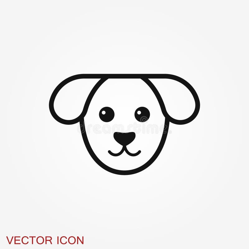 Puppy Icon. Dog Symbol. Vector Element for Your Design Stock Vector ...