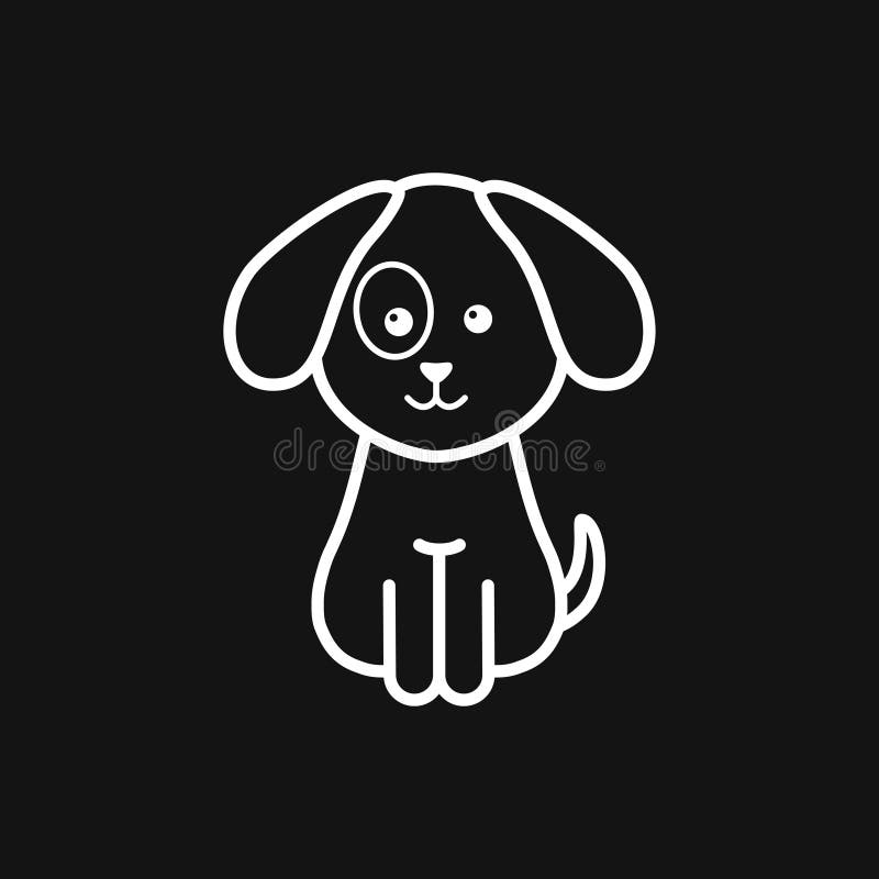 Puppy Icon. Dog Symbol. Vector Element for Your Design Stock Vector ...