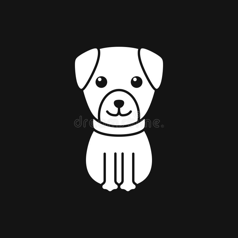 Puppy Icon. Dog Symbol. Vector Element for Your Design Stock Vector ...