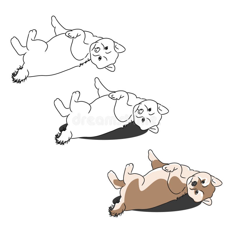 Dog Lying His Back Stock Illustrations – 85 Dog Lying His Back Stock ...