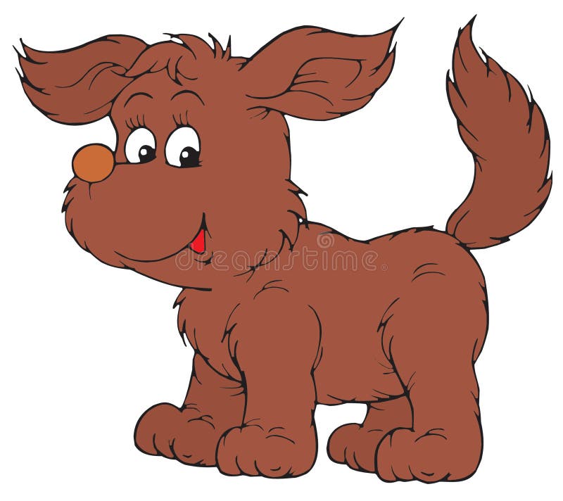 Puppy (vector clip-art) stock vector. Illustration of contour - 3279835