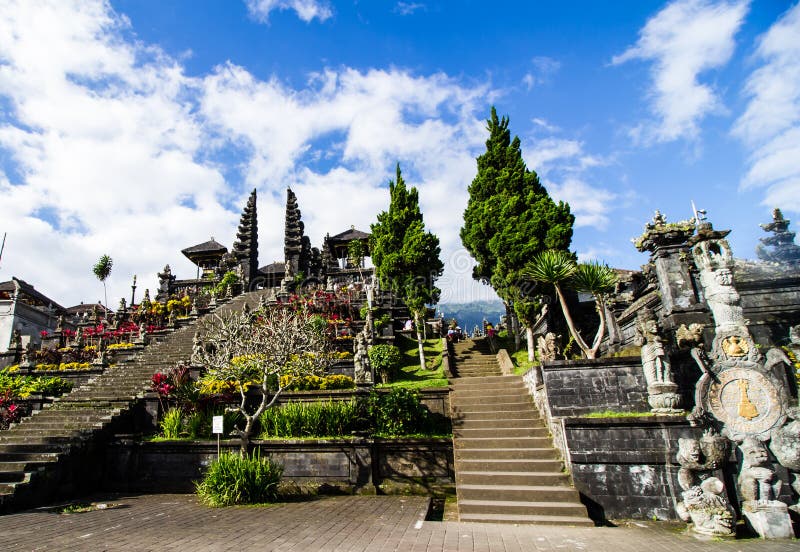 Ceremony Gongs in Pura Besakih Temple in Bali Island, Indonesia Stock ...