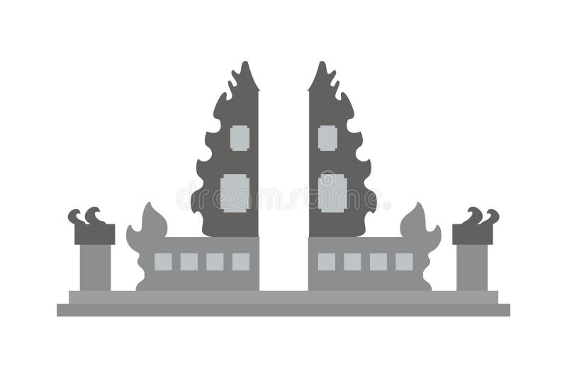 Pura Besakih Indonesia Temple Stock Illustration - Illustration of ...
