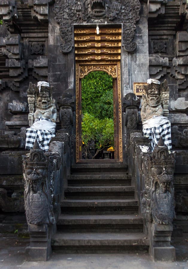 Pura Goa Lawah Bat Cave Temple Stock Image - Image of religious ...
