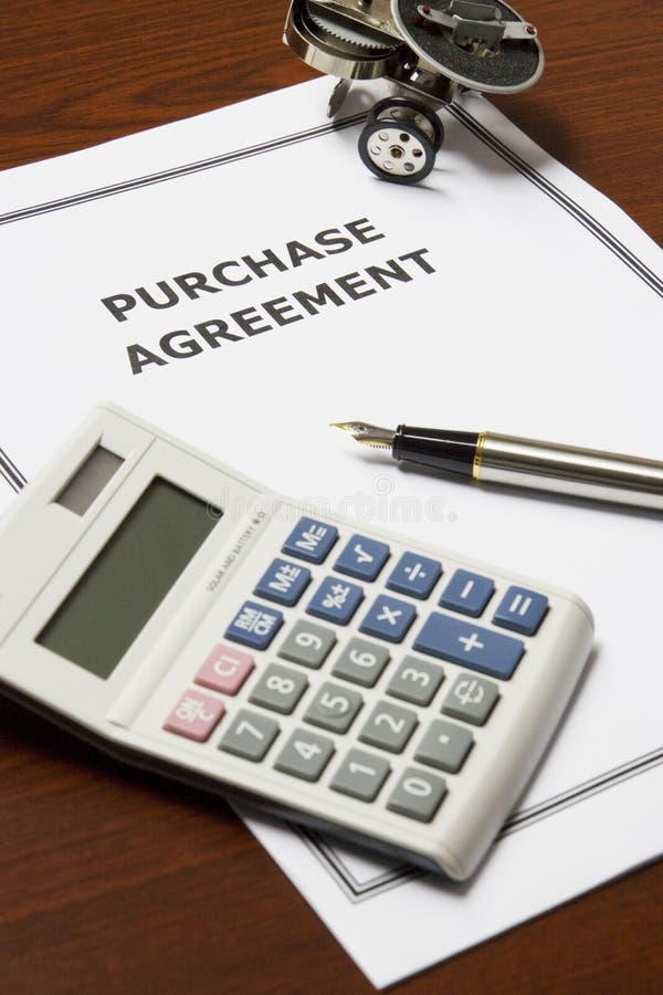 Purchase Agreement stock image. Image of contractual - 10137469