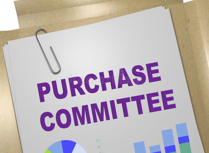 PURCHASE COMMITTEE concept stock illustration. Illustration of hold ...
