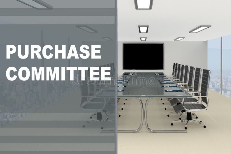 PURCHASE COMMITTEE concept stock illustration. Illustration of ...
