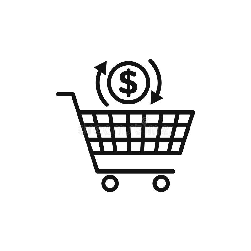 Purchase History Icon Symbol on White Background Stock Vector ...