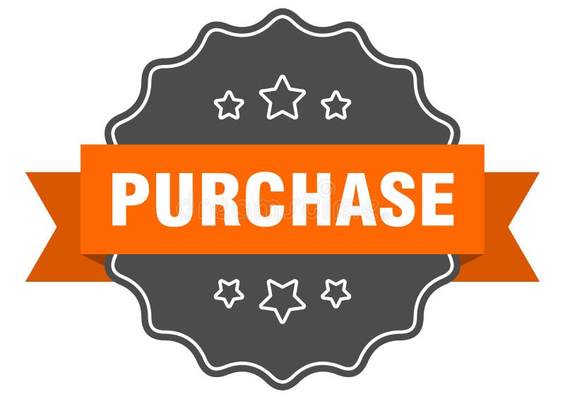Purchase Label. Purchase Isolated Seal. Sticker. Sign Stock Vector ...