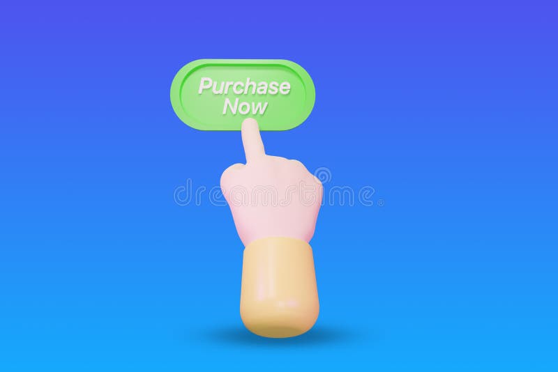 Purchase Now 3d Hand Render Stock Illustration - Illustration of design ...