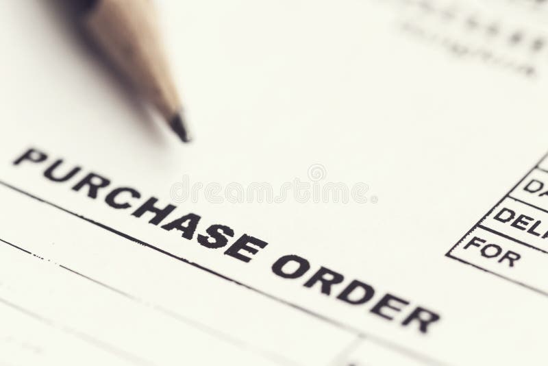 Purchase order sheet stock photo. Image of finance, purchasing - 51469488