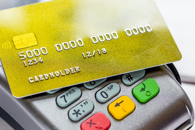 Purchase with Payment by Card on White Background Editorial Photography ...