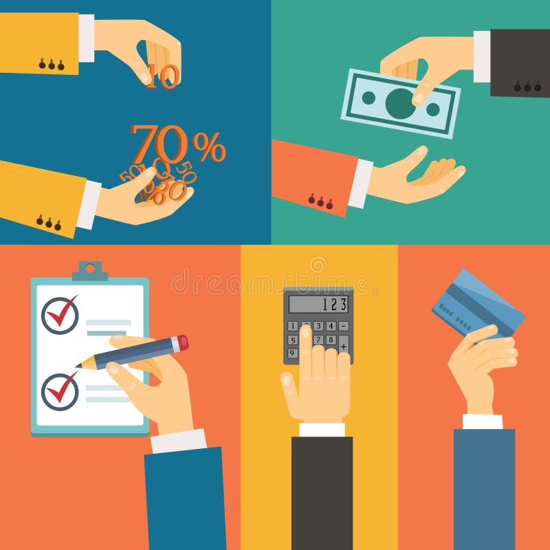 Purchase payment credit stock vector. Illustration of freelance - 213873850