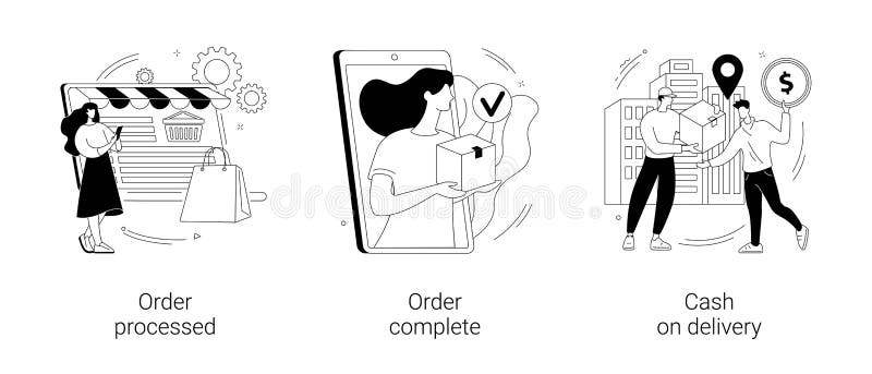 Purchase Process Abstract Concept Vector Illustrations. Stock Vector ...