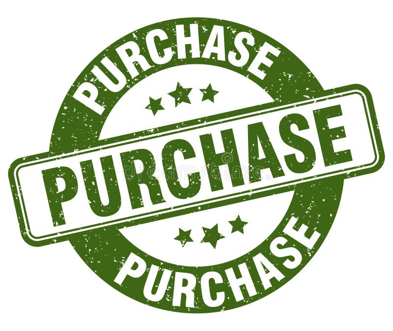 Purchase Stamp. Purchase Label. Round Grunge Sign Stock Vector ...