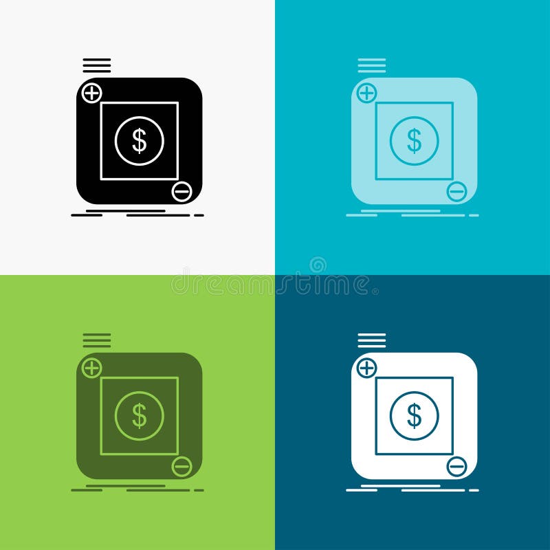 Purchase, Store, App, Application, Mobile Icon Over Various Background ...