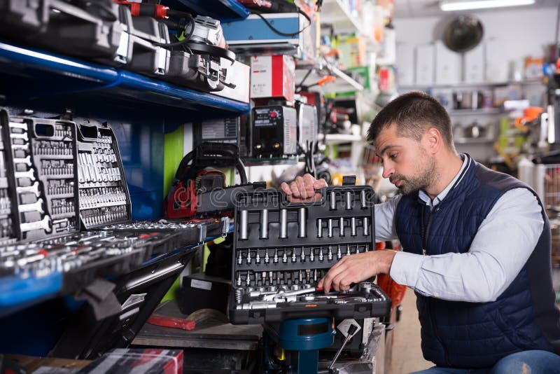 Purchaser is Choosing Ratchet Stock Photo - Image of retail, choose ...