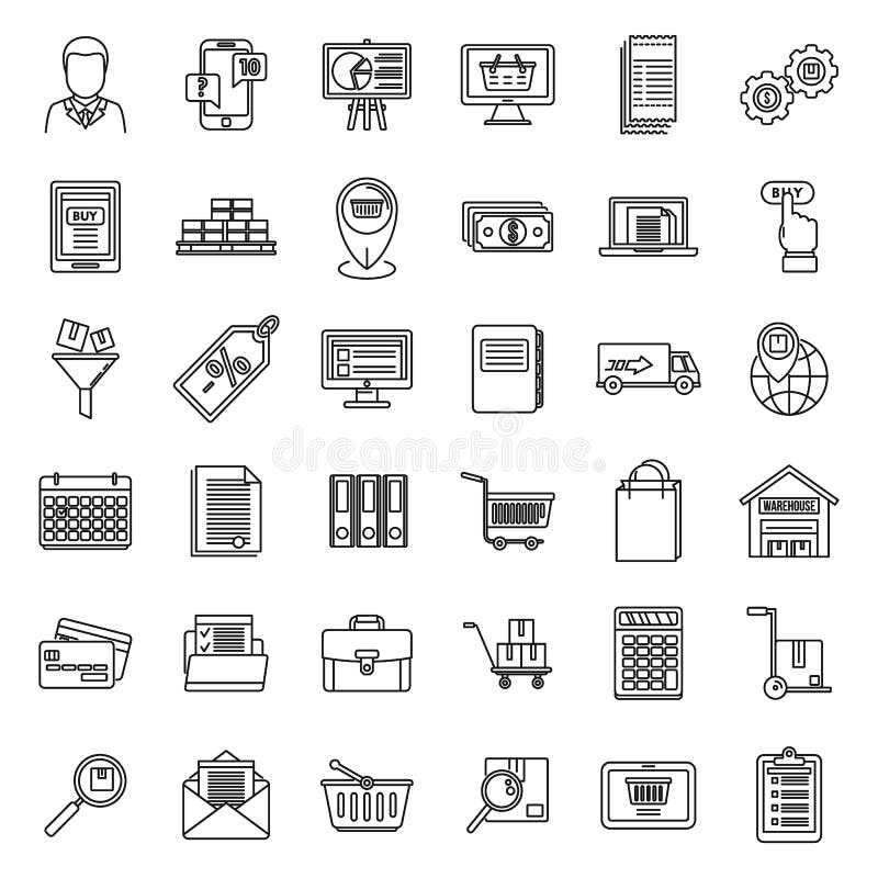 Purchasing Manager Icons Stock Illustrations – 101 Purchasing Manager ...