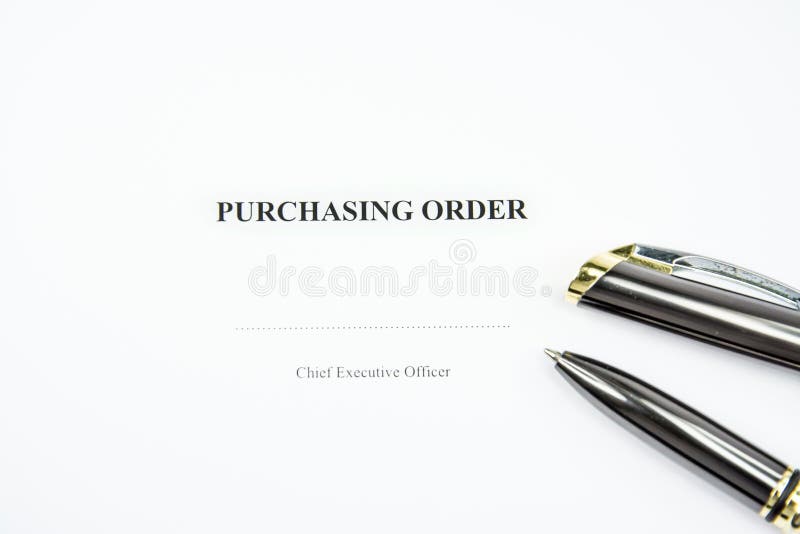 Purchasing Order Sign Background Stock Image - Image of book, money ...