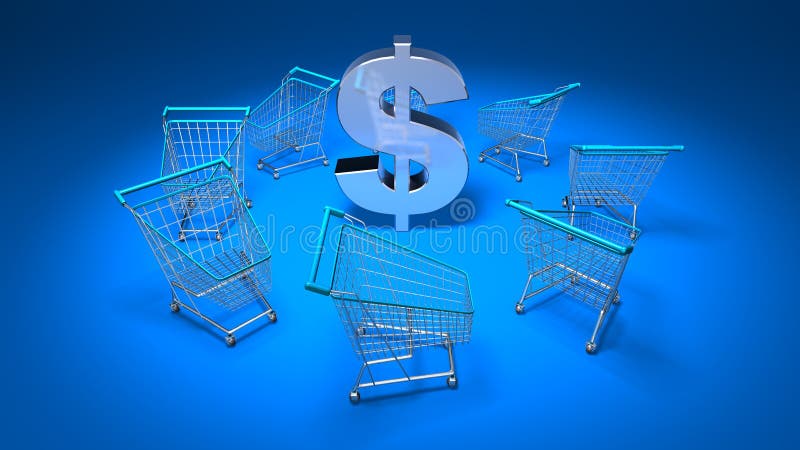 Purchasing power stock illustration. Illustration of blue - 4474305