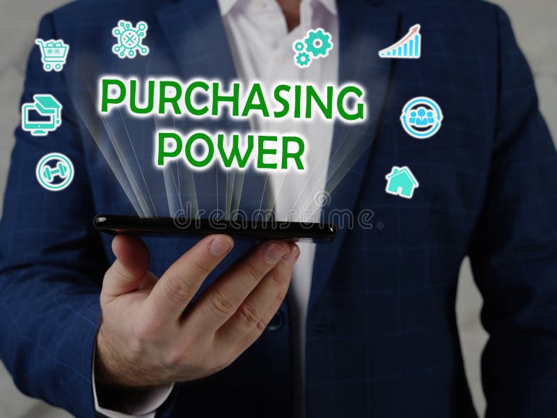 PURCHASING POWER Text in Search Line. Modern Banker Looking for ...