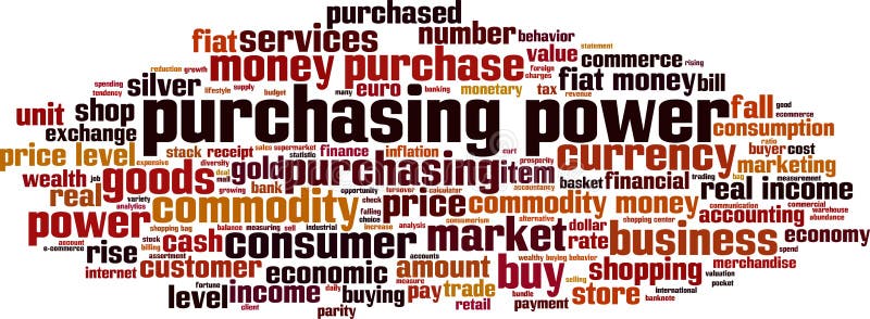 Purchasing Power Word Cloud Stock Vector - Illustration of finance ...