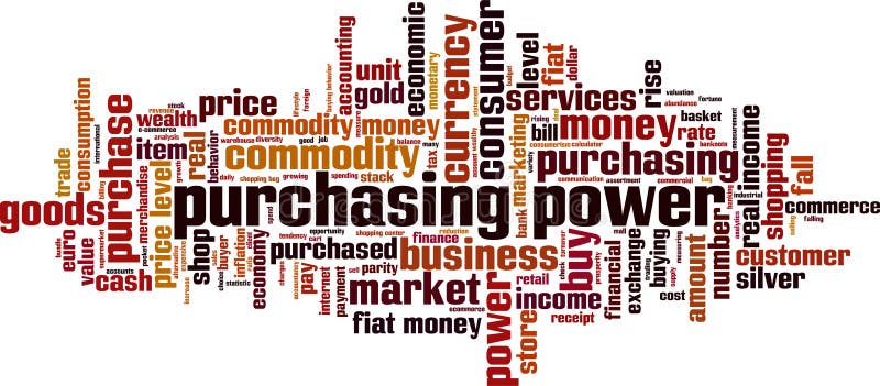 Purchasing Power Word Cloud Stock Vector - Illustration of finance ...