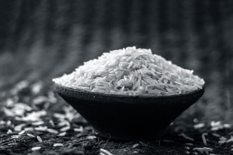 Pure Basmati Rice. stock image. Image of burlap, ingredient - 104113425