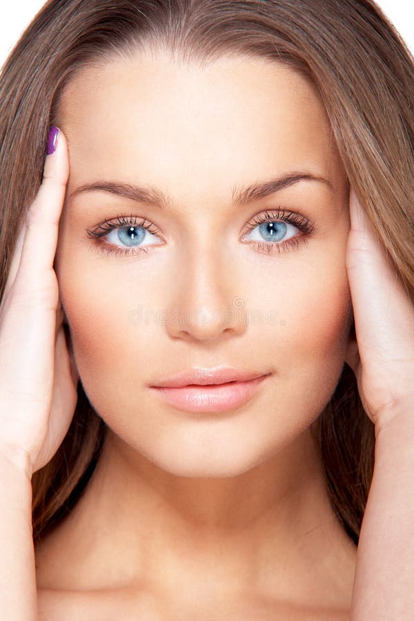 Pure beauty stock photo. Image of fresh, lips, brown - 13020496