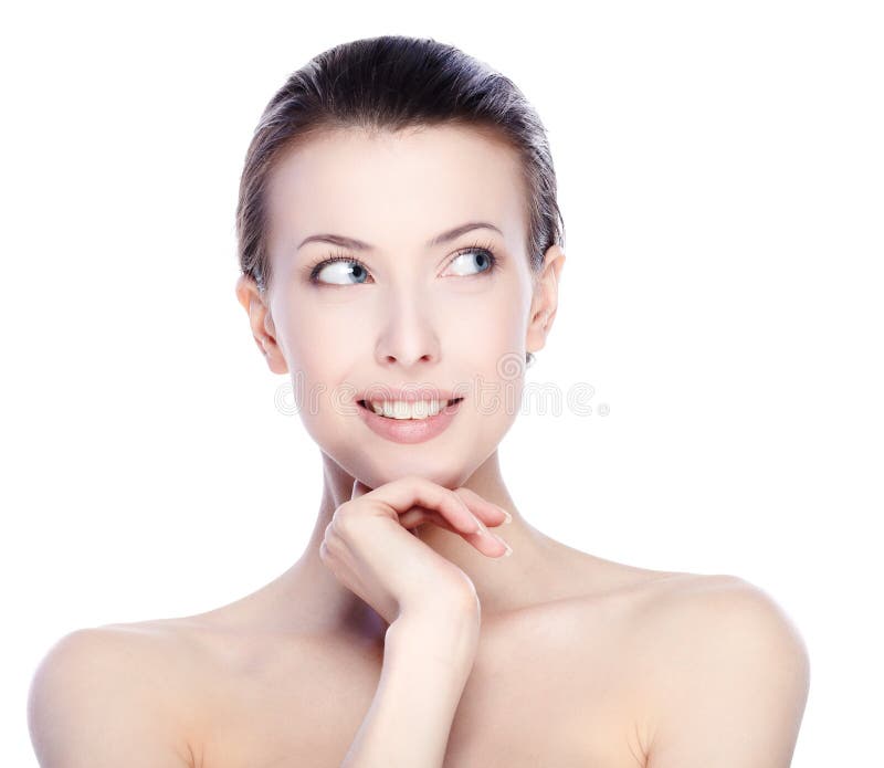 Pure beauty stock photo. Image of headshot, human, hand - 23141844