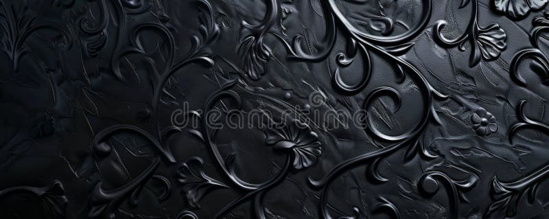 A Pure Black Background with a Subtle Embossed Texture, Providing a ...