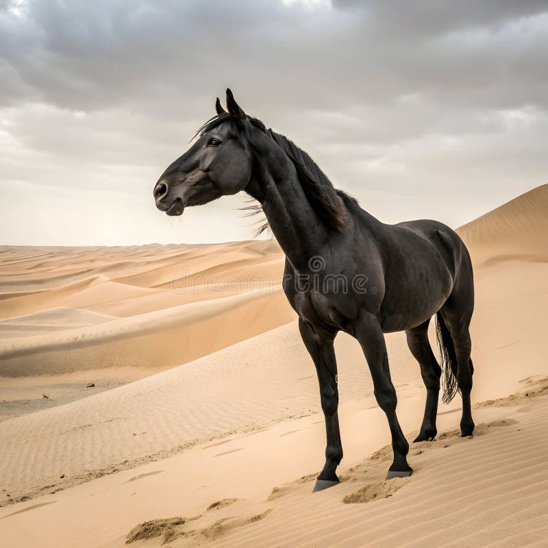 Pure Black Horse Gallops Stock Illustrations – 13 Pure Black Horse ...