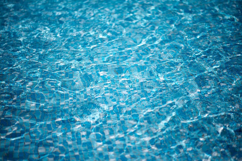 Pure Blue Water in the Pool. Stock Photo - Image of reflect, ripple ...