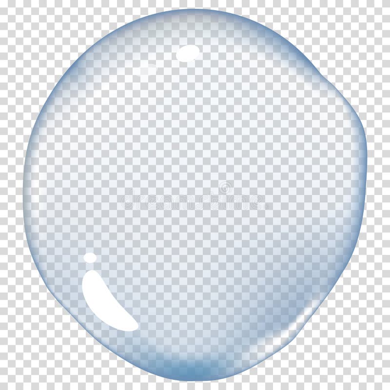 Pure Clear Water Drop on Transparent, Vector Illustration Isolated ...